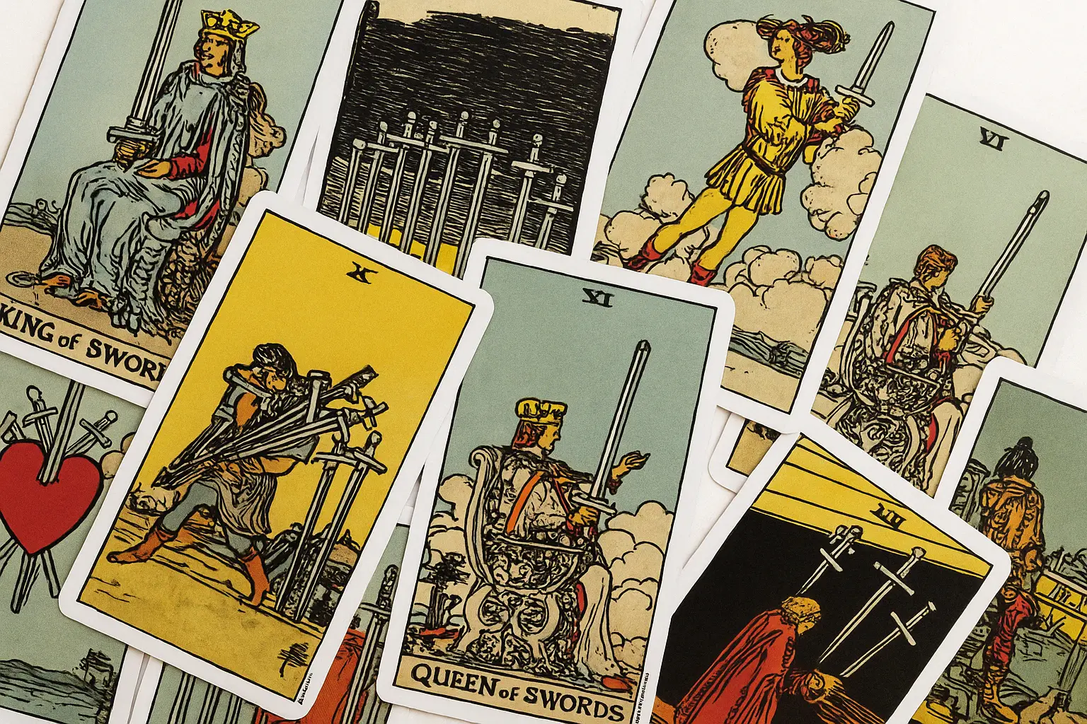 Suit of Swords in Tarot